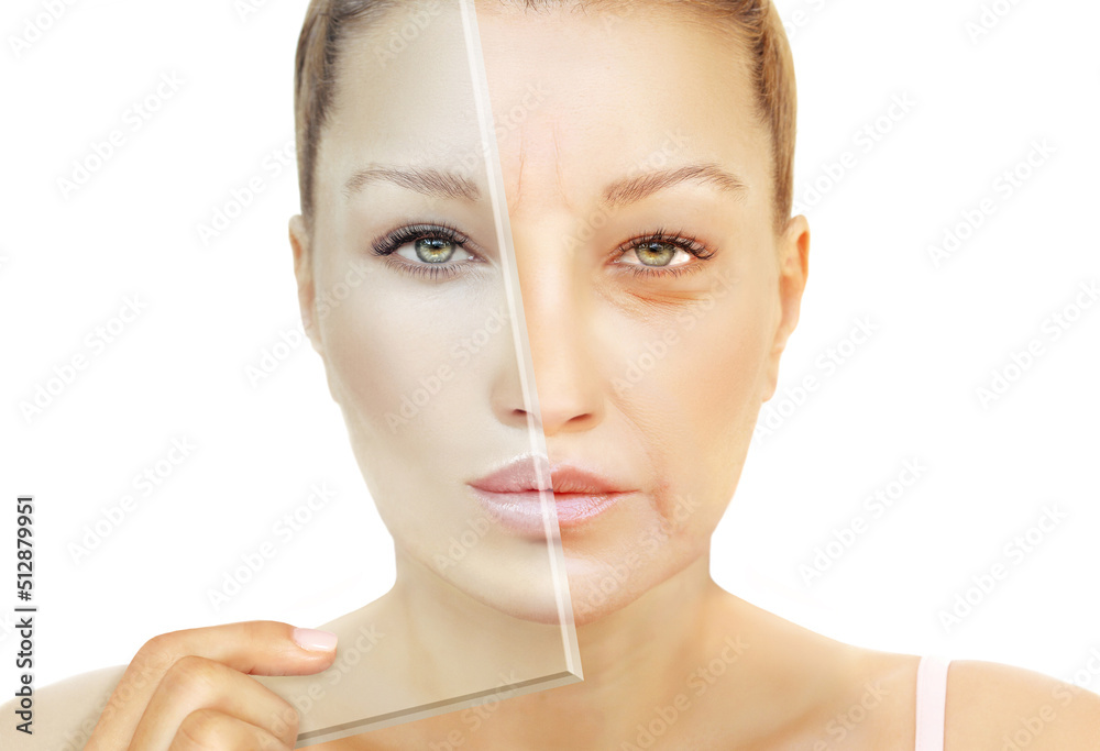 Ageing skin ,internal and external causes of skin aging, signs of skin ...