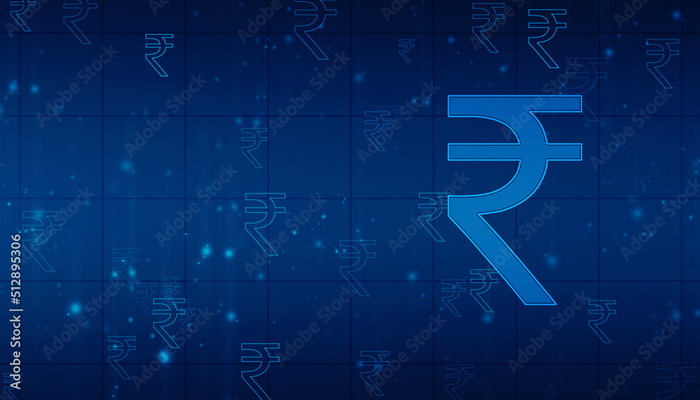 Growth of Indian stock market, Stock market Business graph. Abstract ...