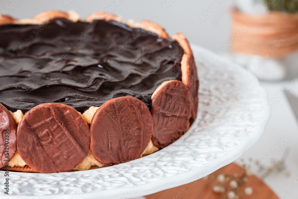 Torta Holandesa - typical Brazilian sweet. Confectionery - Dutch pie ...