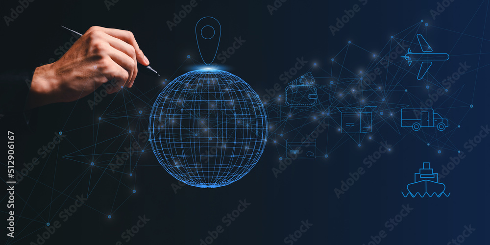 global logistics network distribution and transportation Ui, Smart ...