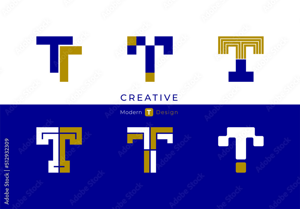 Letter T, modern alphabet fonts, characters design, vector illustration ...