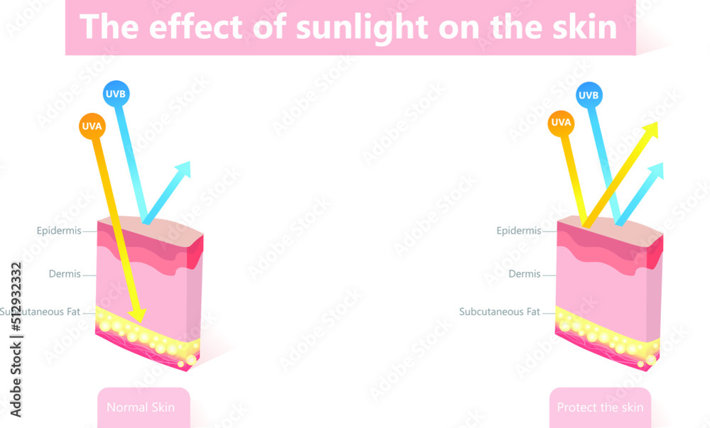 The difference of radiation 2 types in sunlight which is harmful to the ...