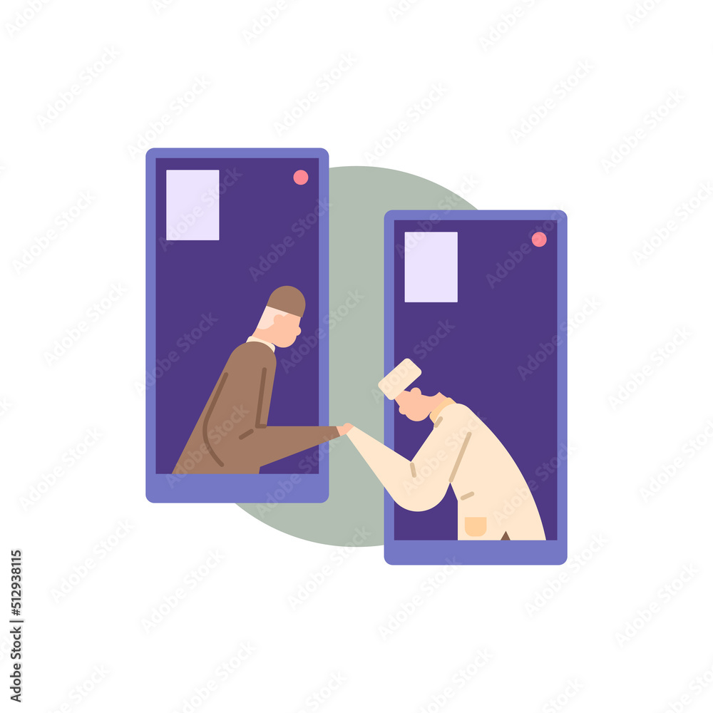 video calls. online celebration. a boy apologizes to his father ...