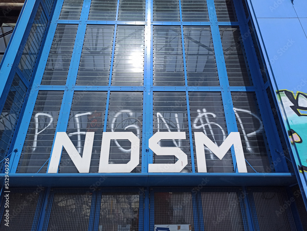 Detail from NDSM Cultural center in Amsterdam, The Netherlands. This ...