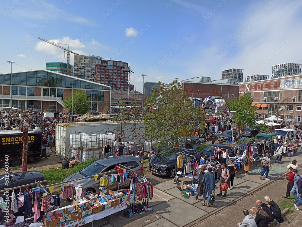 IJ-Hallen flea market in Amsterdam, The Netherlands. It is the biggest ...