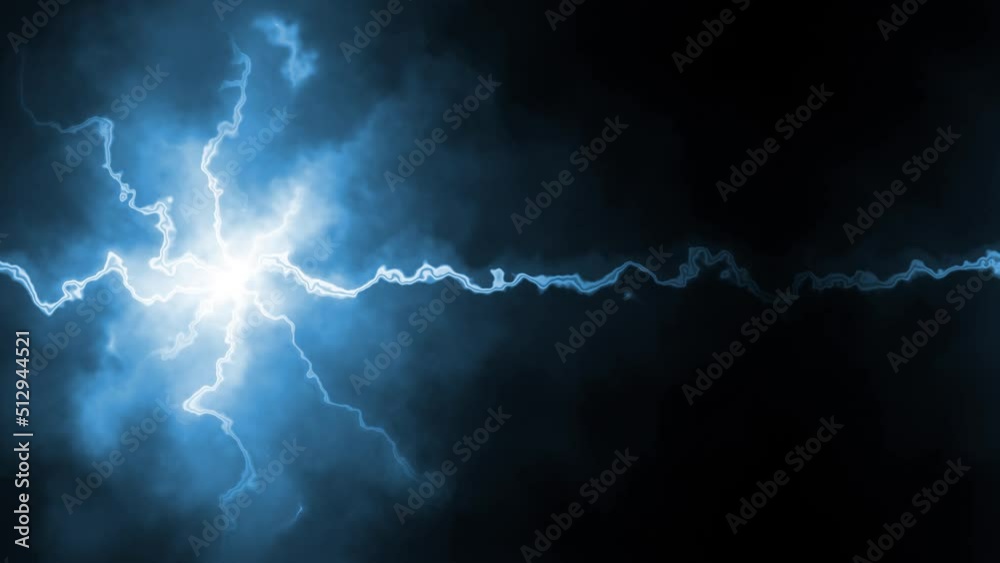 Abstract motion background animation shining particles blue electric ...