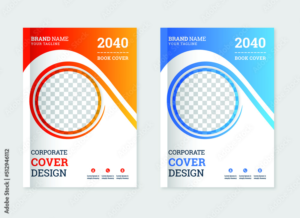 City background creative corporate book cover design template in a4 or ...