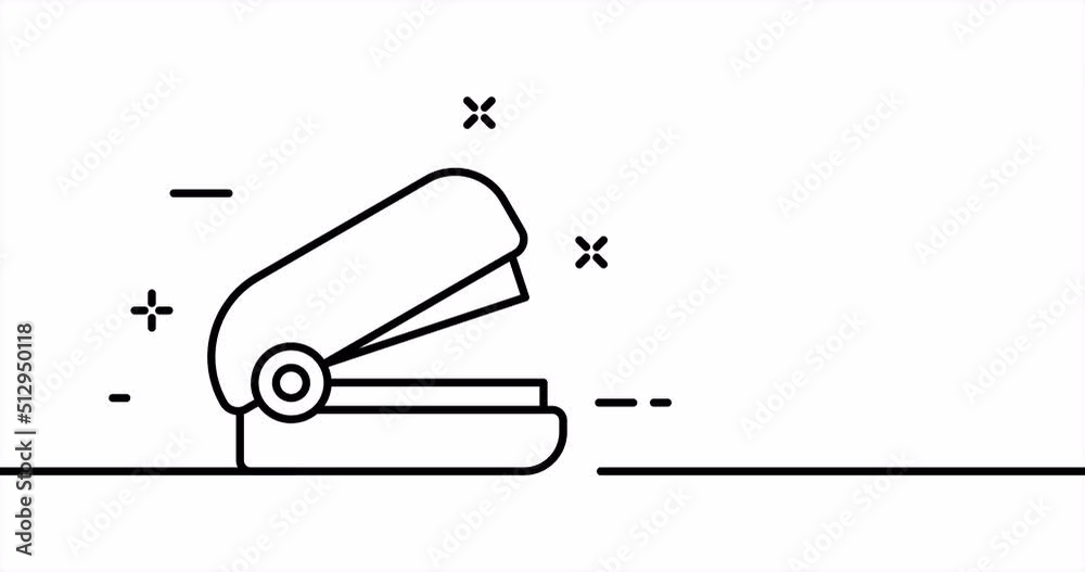 Stapler. Staple documents, file, sheets of paper, folder, office, work ...