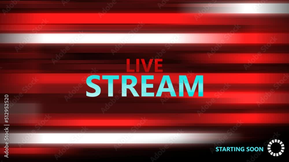 Animated Background with Stream Starting Soon Effect Stock Video ...