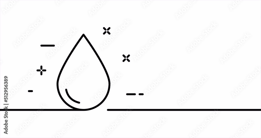 Water drop. Liquid, clean water, purified, world ocean, save the planet ...