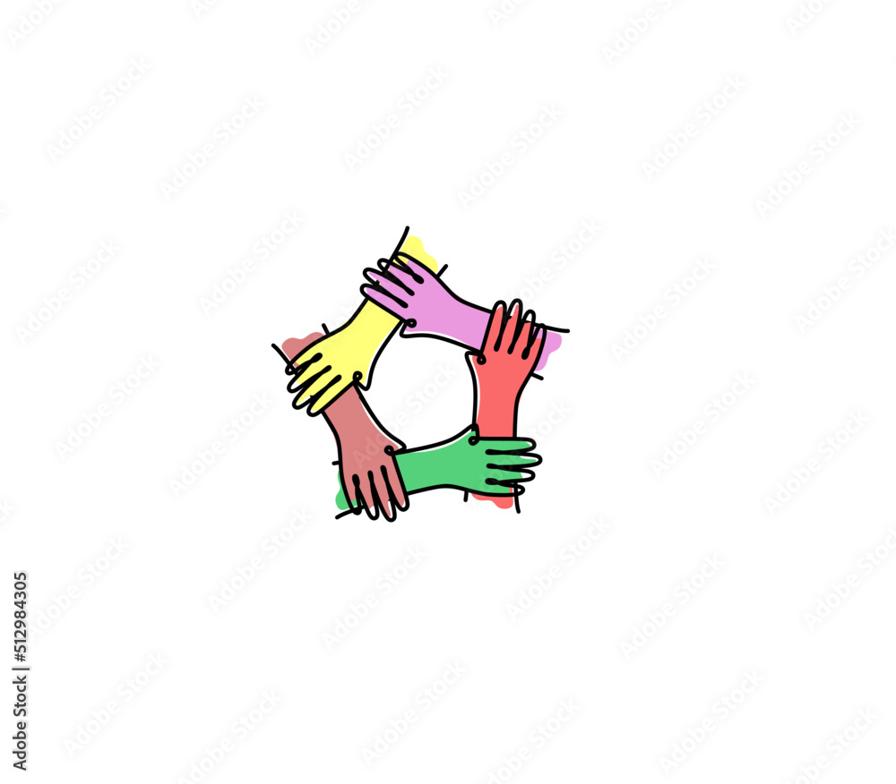 Diversity and inclusion logo. Inclusive illustration for web, print, t ...