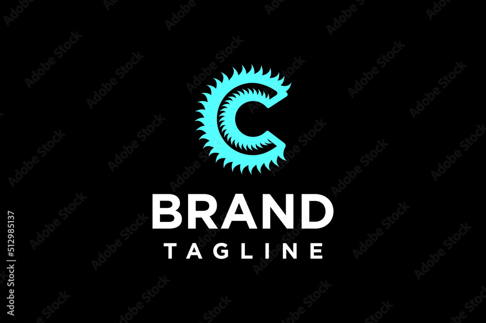 c letter clock part vector, Tools, Cog, Gear Sign .. Trendy Flat style ...