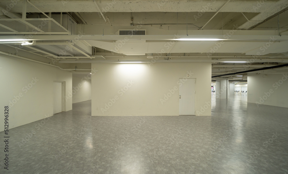 Empty room in shopping mall hall with space. Interior design. New ...