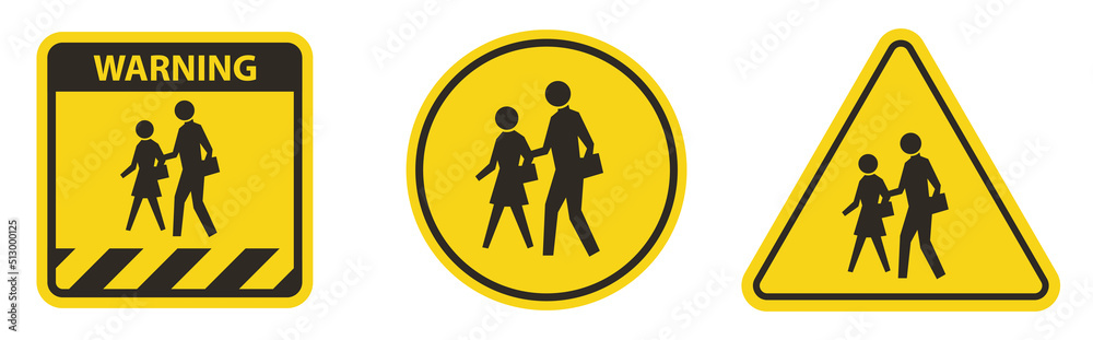 School Zone Symbol Sign Isolate on White Background,Vector Illustration ...