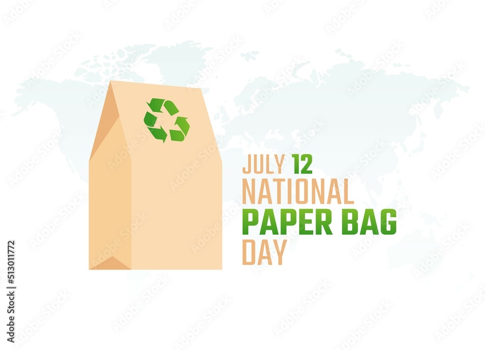 vector graphic of national paper bag day good for national paper bag ...