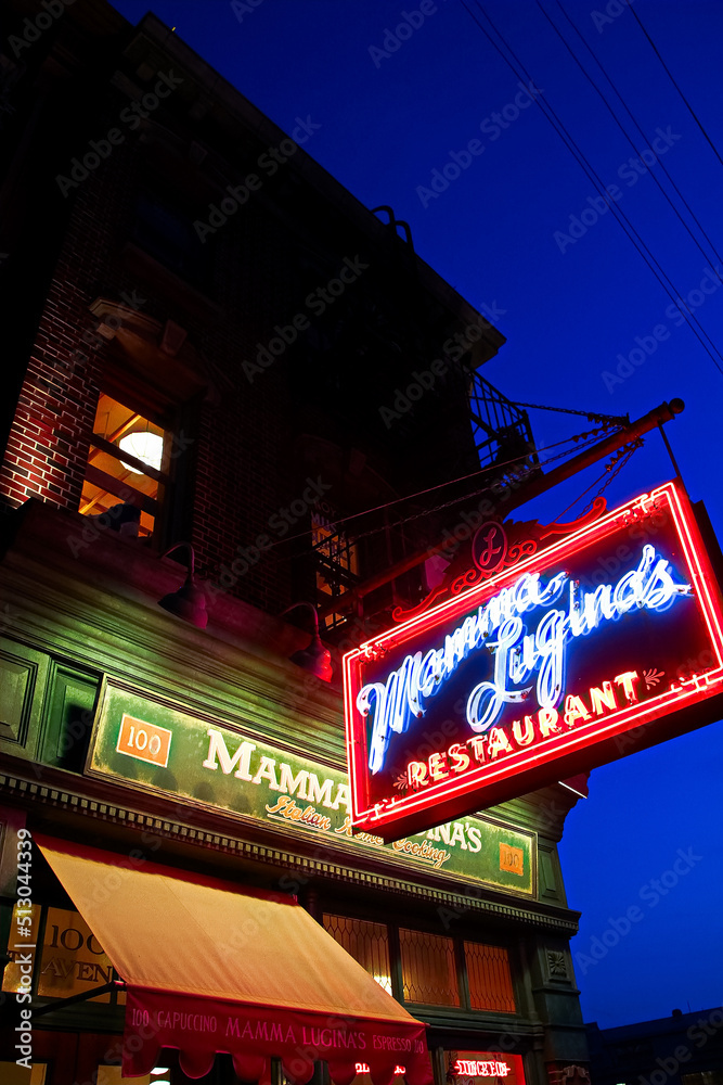 Osaka, japan - Apr 17, 2017: Night view at NEW YORK AREA in Universal ...