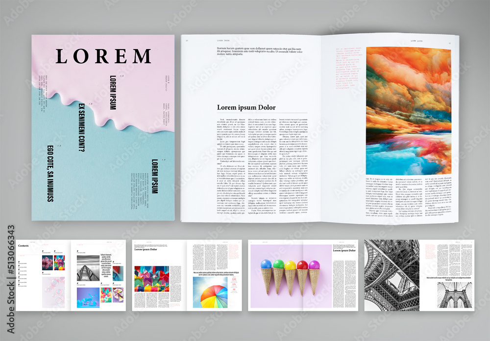 Design and Technology Magazine Stock Template | Adobe Stock