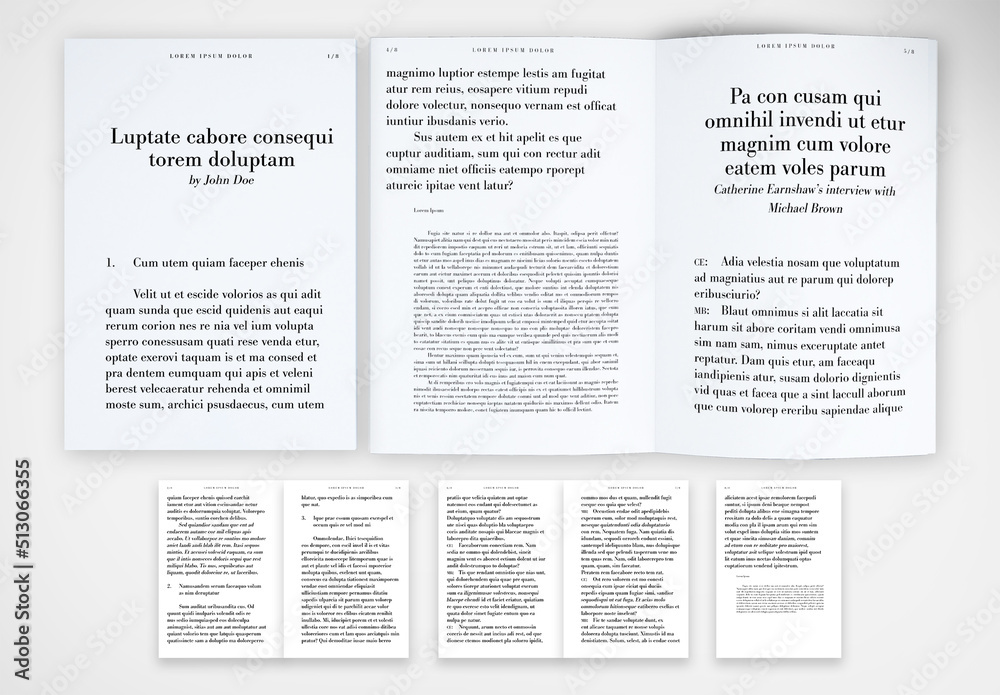 Academic Paper Brochure Stock Template | Adobe Stock