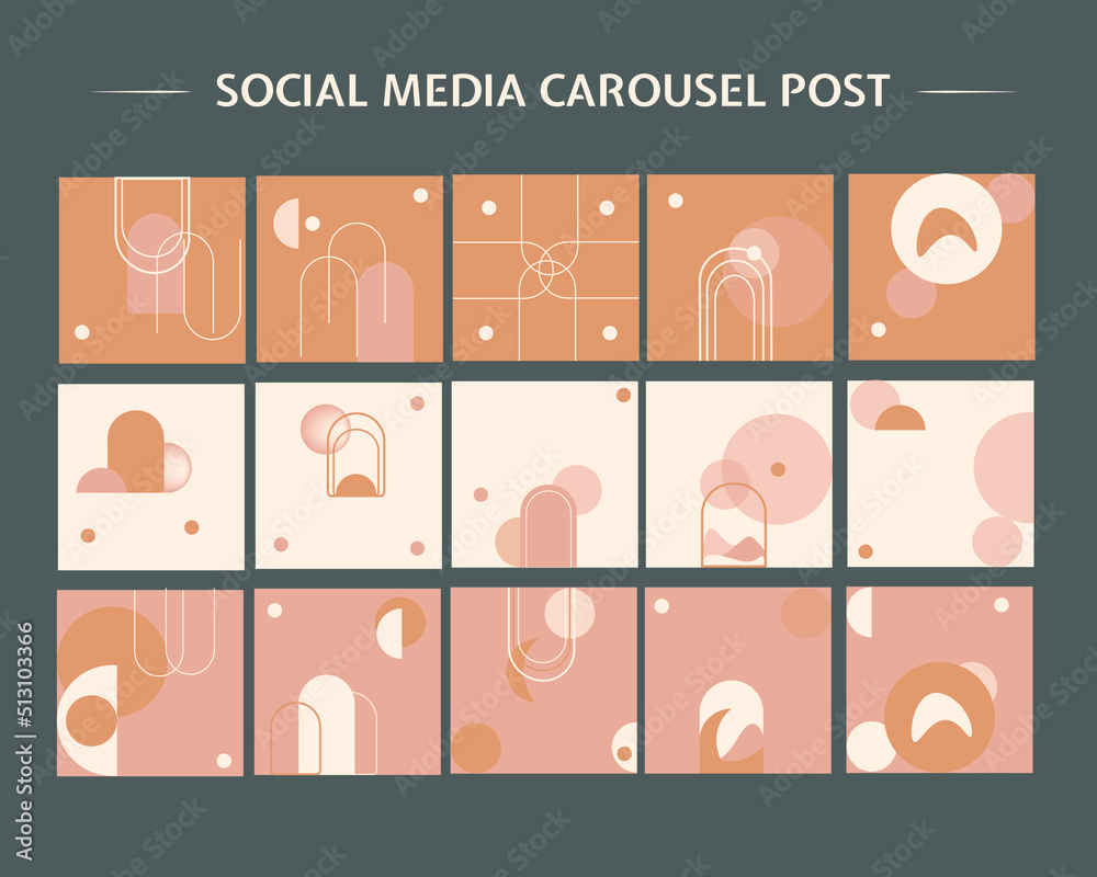 Social media carousel post Stock Vector | Adobe Stock