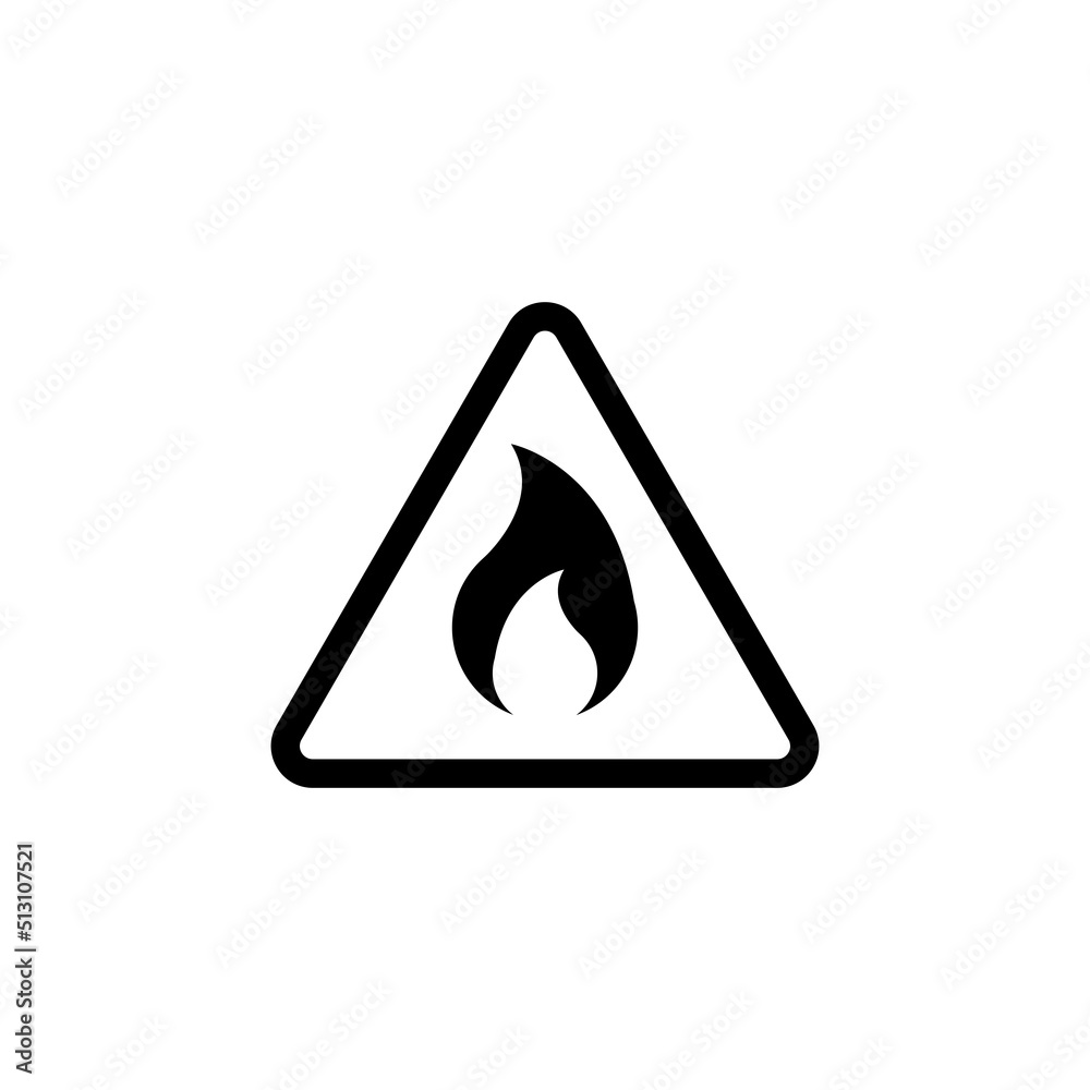 Flammable liquid icon Stock Vector | Adobe Stock