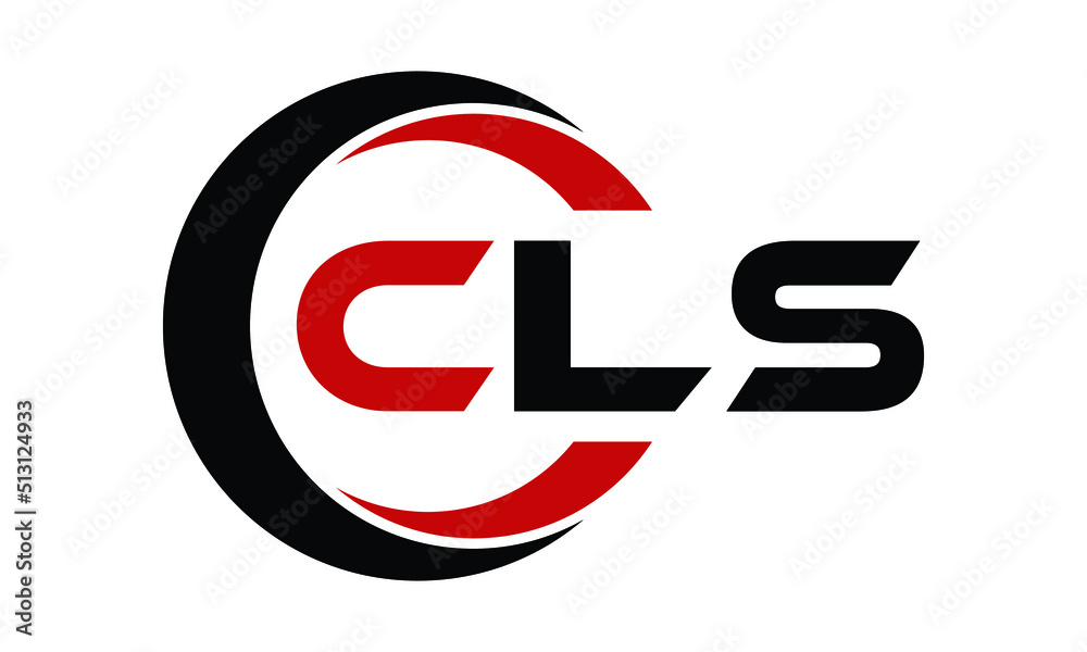 CLS swoosh three letter logo design vector template | monogram logo ...