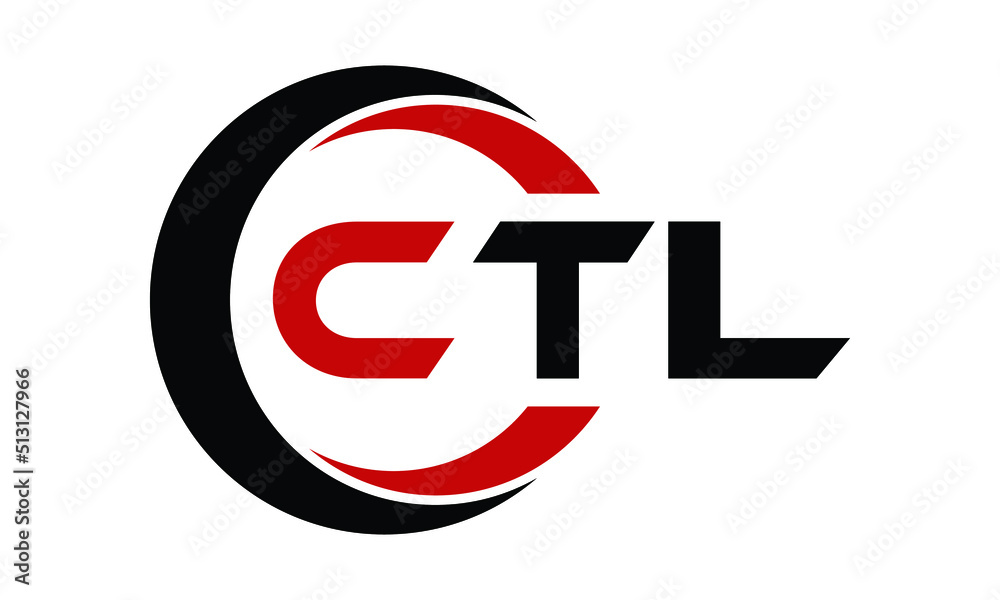 CTL swoosh three letter logo design vector template | monogram logo ...