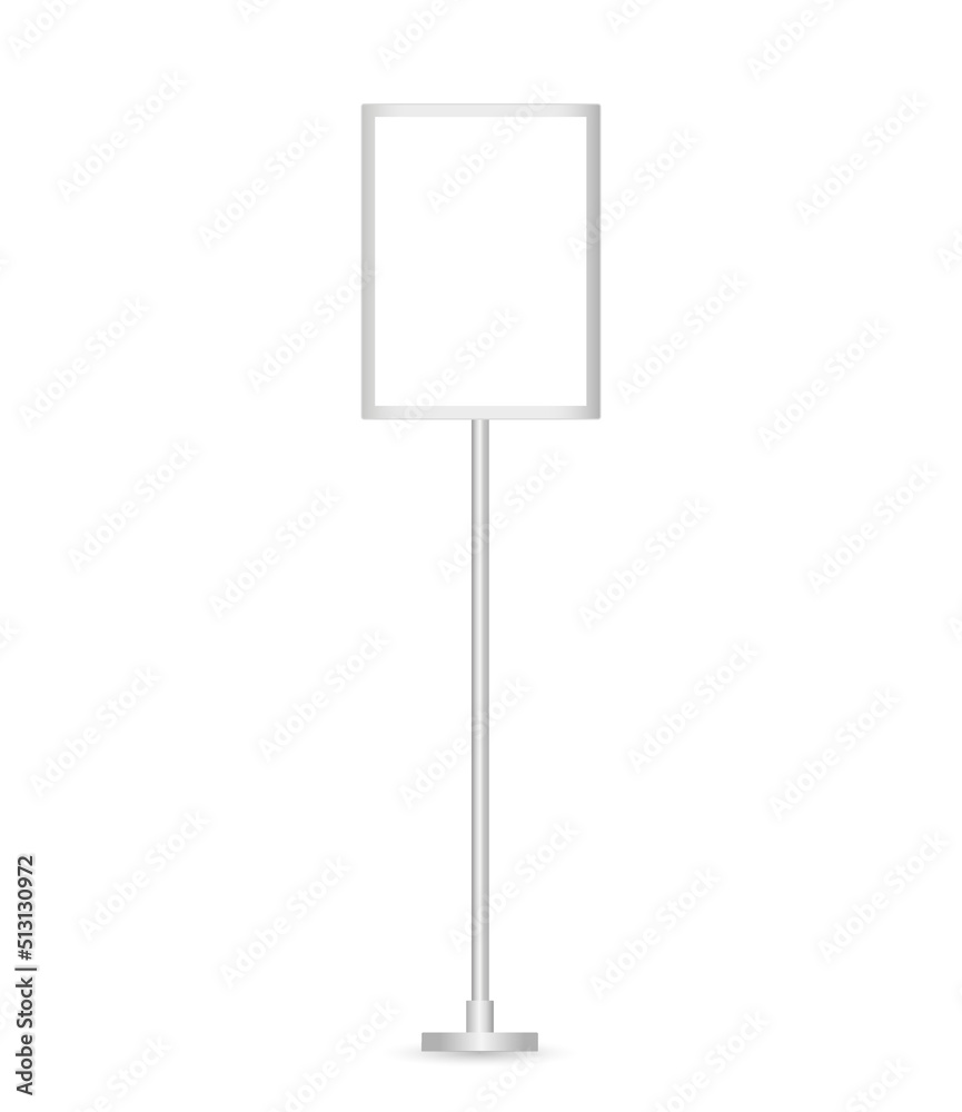 Floor sign holder, display board menu, advertising pedestal. Poster ...