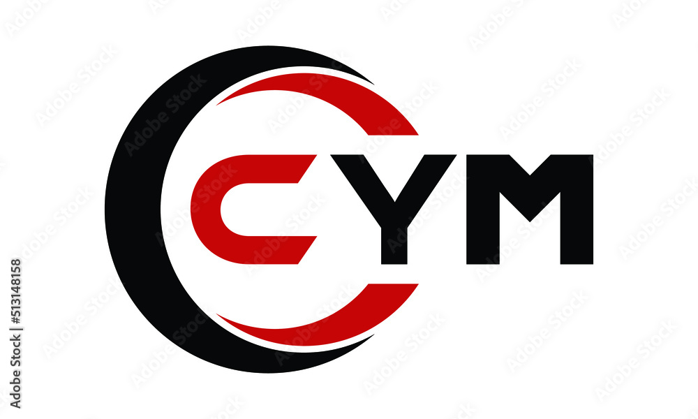 CYM swoosh three letter logo design vector template | monogram logo ...