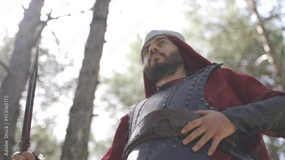 Symbolic byzantine soldier. Pioneer unit, historical periods, war style ...