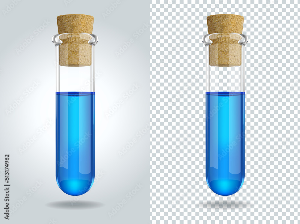 Logo Test Tubes With Corks