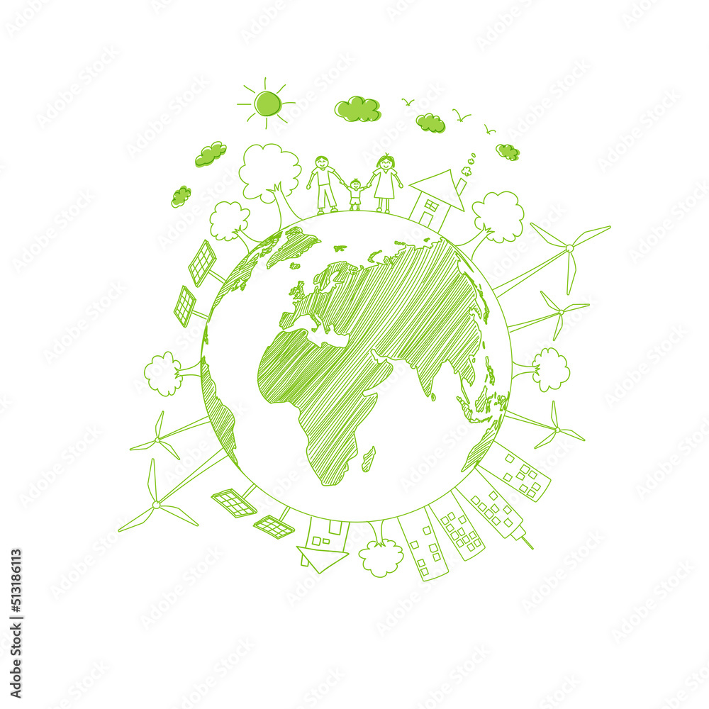 Eco friendly, Sustainable development concept, Earth day and World ...