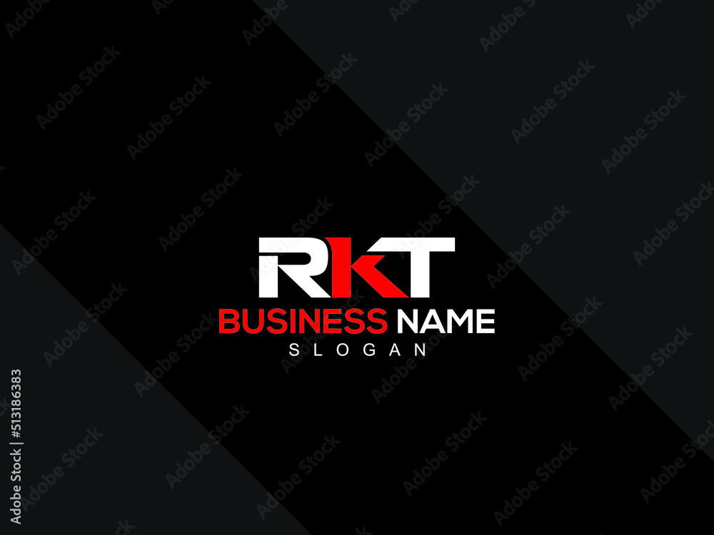 Colorful RKT Logo Icon, Creative Rk r k t Logo Letter Vector Art For ...