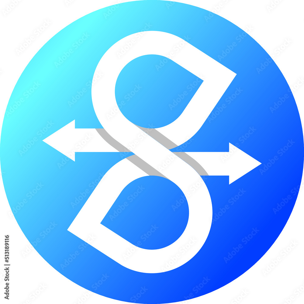 Arabic letter KAF Logo design concepts - Blue Stock Vector | Adobe Stock