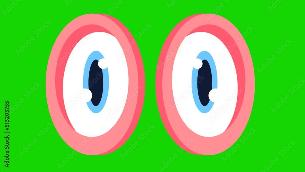 Cartoon monster eyes on a green background. Cartoon monster eyes with ...