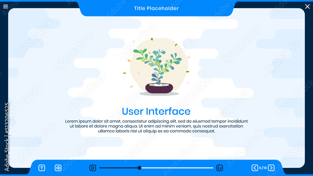 e-learning template, User Interface, UI, UX, Assessment template ...