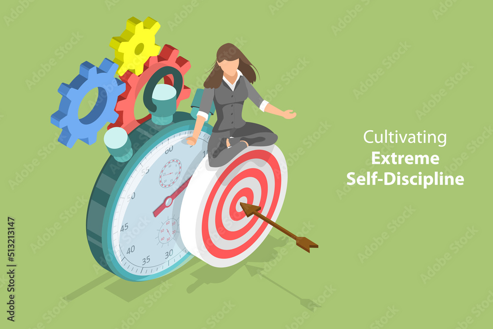 3D Isometric Flat Vector Conceptual Illustration of Cultivating Extreme ...