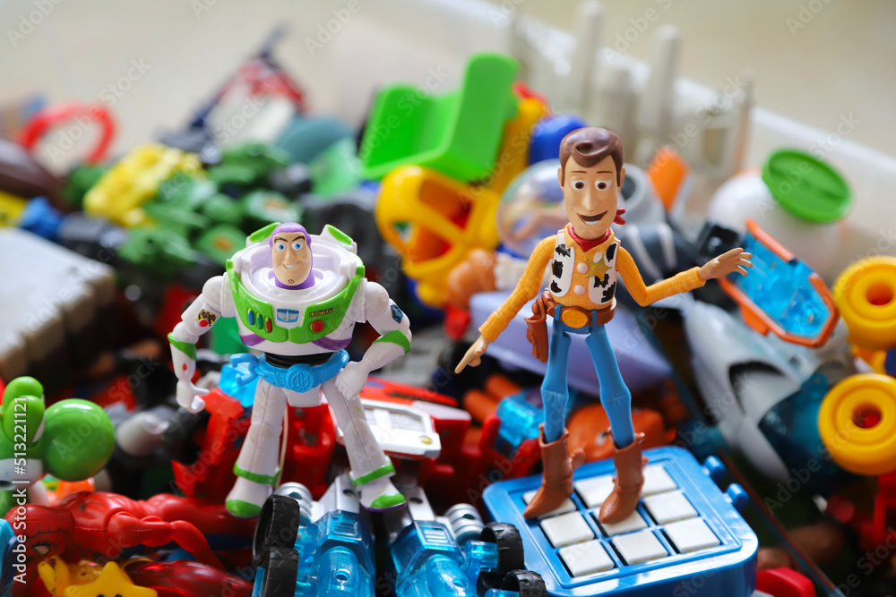 Toy story movie. Woody and Buzz Lightyear. Pixar and Disney movie toys ...
