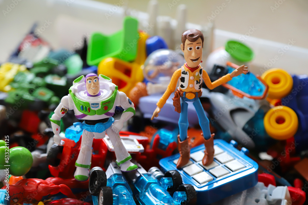 Toy story movie. Woody and Buzz Lightyear. Pixar and Disney movie toys ...