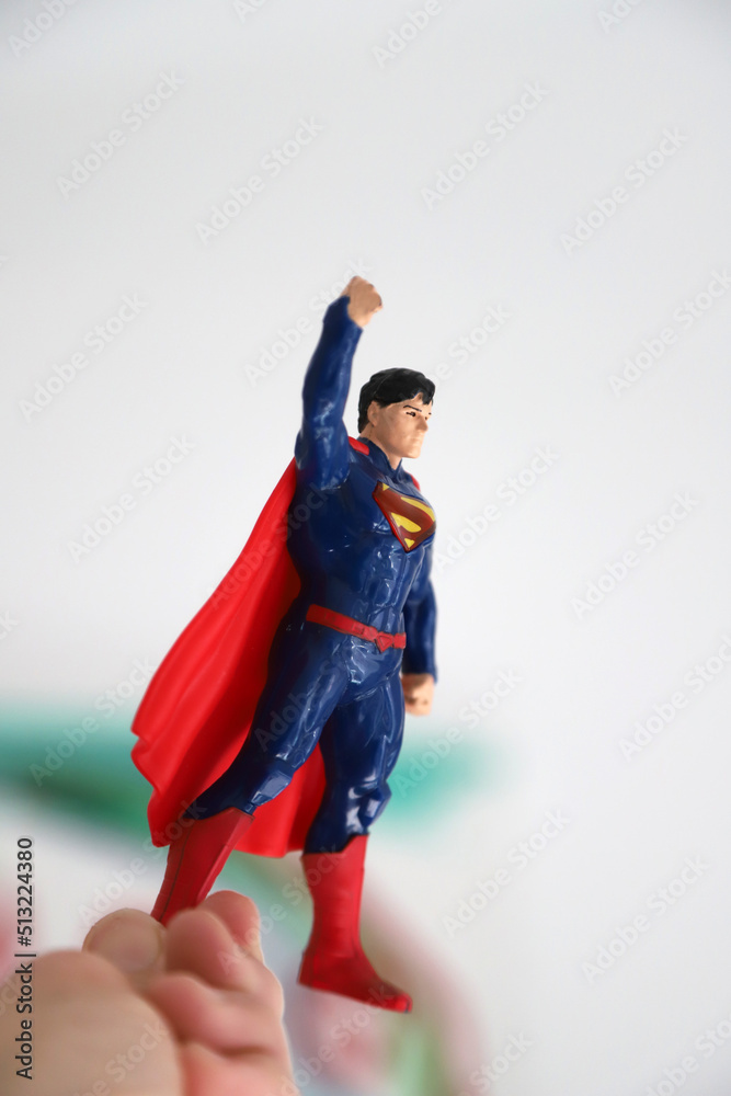 Superman Super Hero. Toy figure. Toy. Classic super hero who flies ...