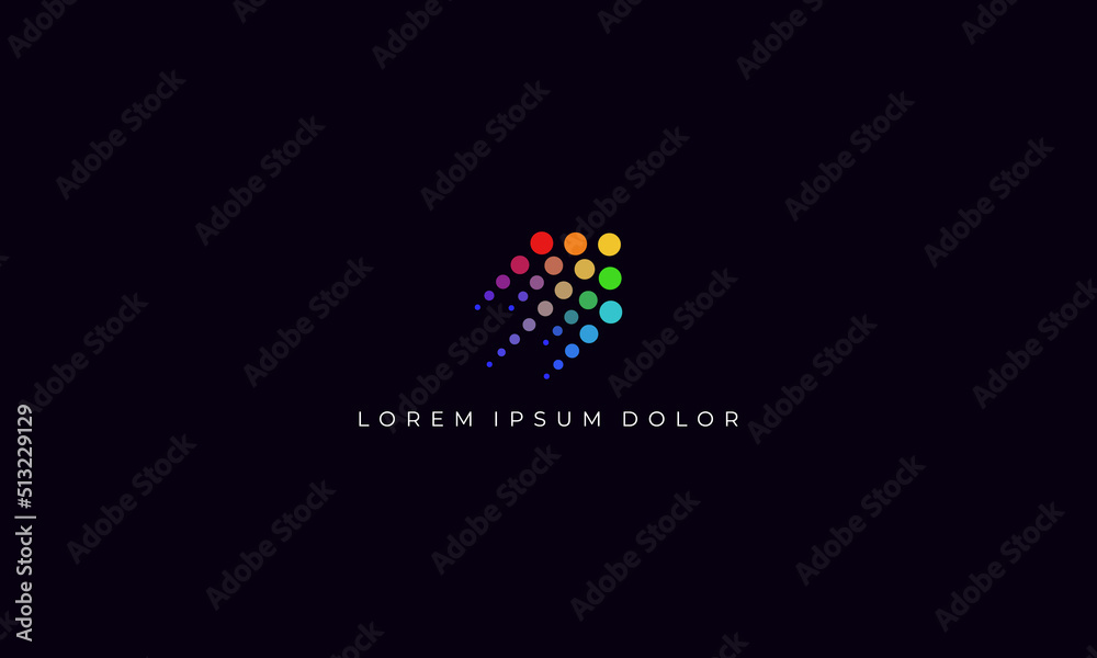 vector graphic logo design, abstract pictogram combination arrow shape ...