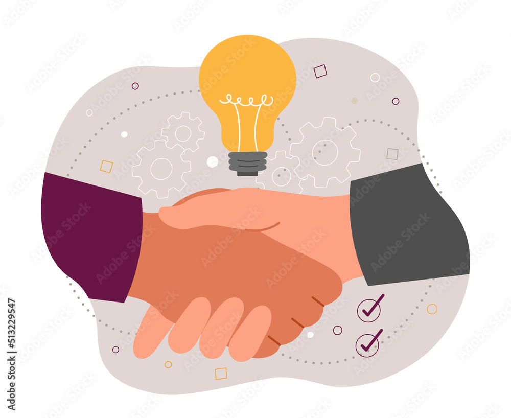 Business handshake concept. Investor and entrepreneur made deal ...