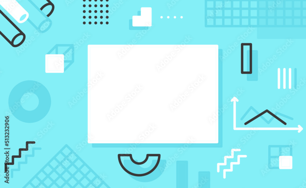 math geometric on sweet pastel paper border frame template background ...