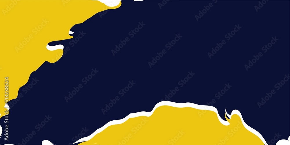 Yellow Ripped Paper Dark blue Background Isolated Stock Vector | Adobe ...