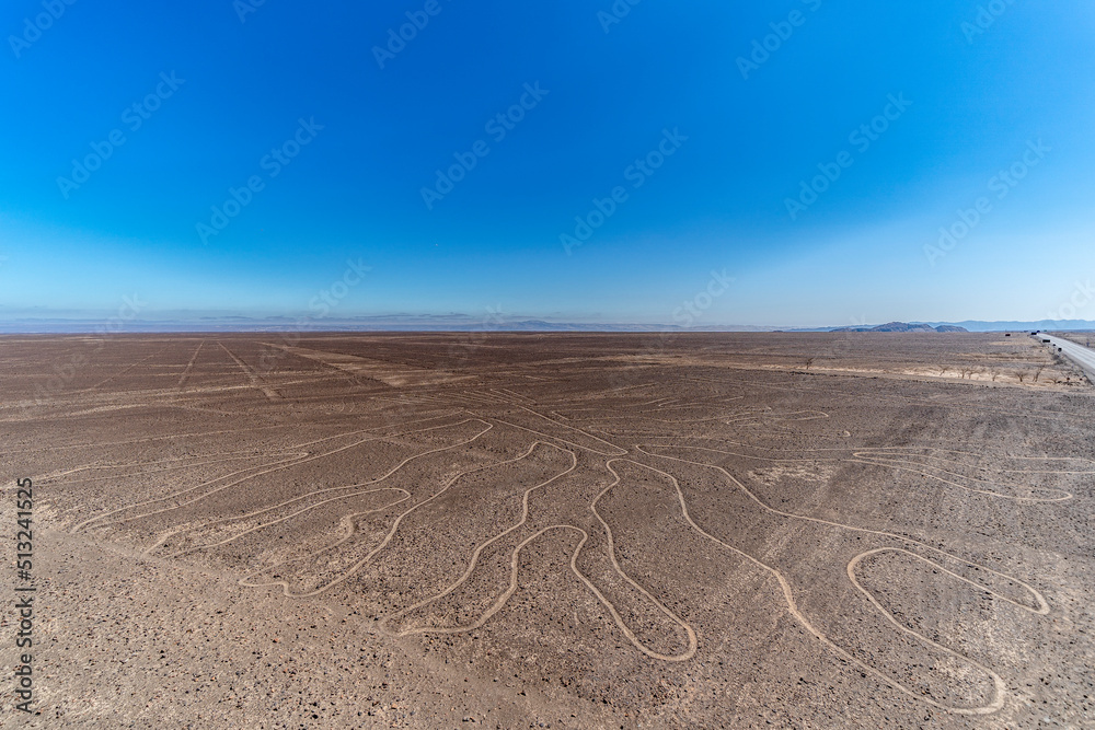 Beautiful Nazca Desert (Nazca Lines: The Tree) Stock Photo | Adobe Stock