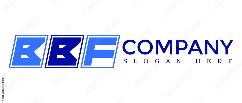 BBF three Letter Rounded rectangle boxes shape element symbol digital ...
