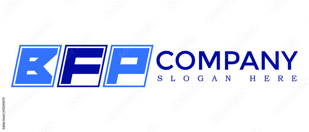BFP three Letter Rounded rectangle boxes shape element symbol digital ...
