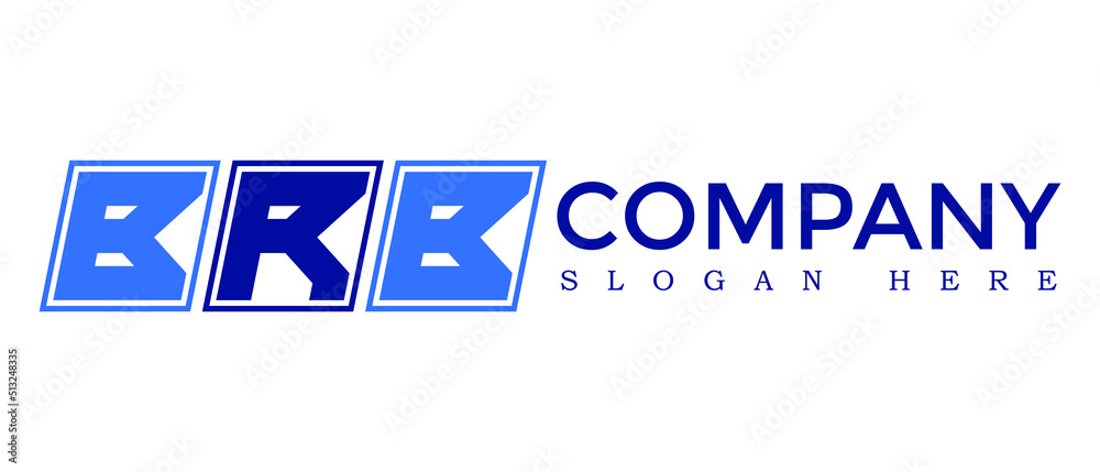 BRB three Letter Rounded rectangle boxes shape element symbol digital ...