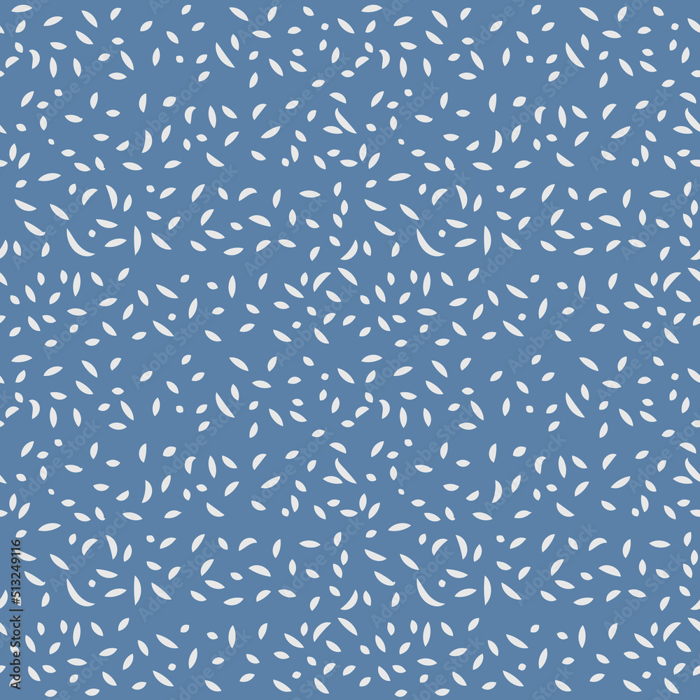 Blue background with scattered dashes. Vector simple pattern of ...