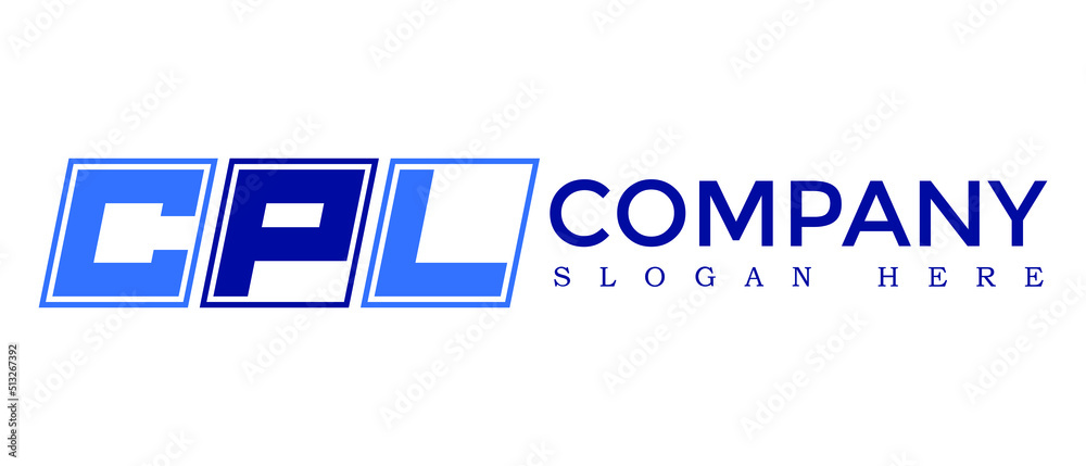 CPL three Letter Rounded rectangle boxes shape element symbol digital ...