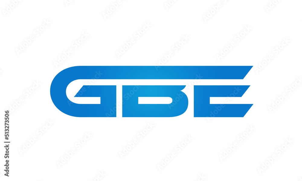 GBE letters Joined logo design connect letters with chin logo logotype ...